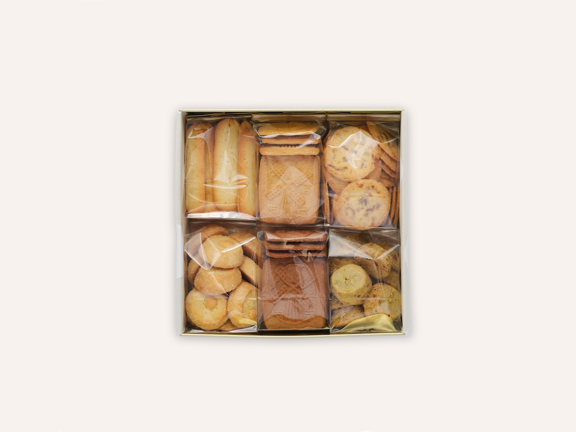 Golden Biscuit Box 660g | Maison Dandoy